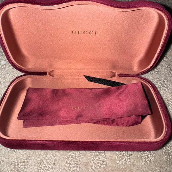 Gucci | Accessories | Gucci Velvet Burgundy Sunglasses Case | Poshmark